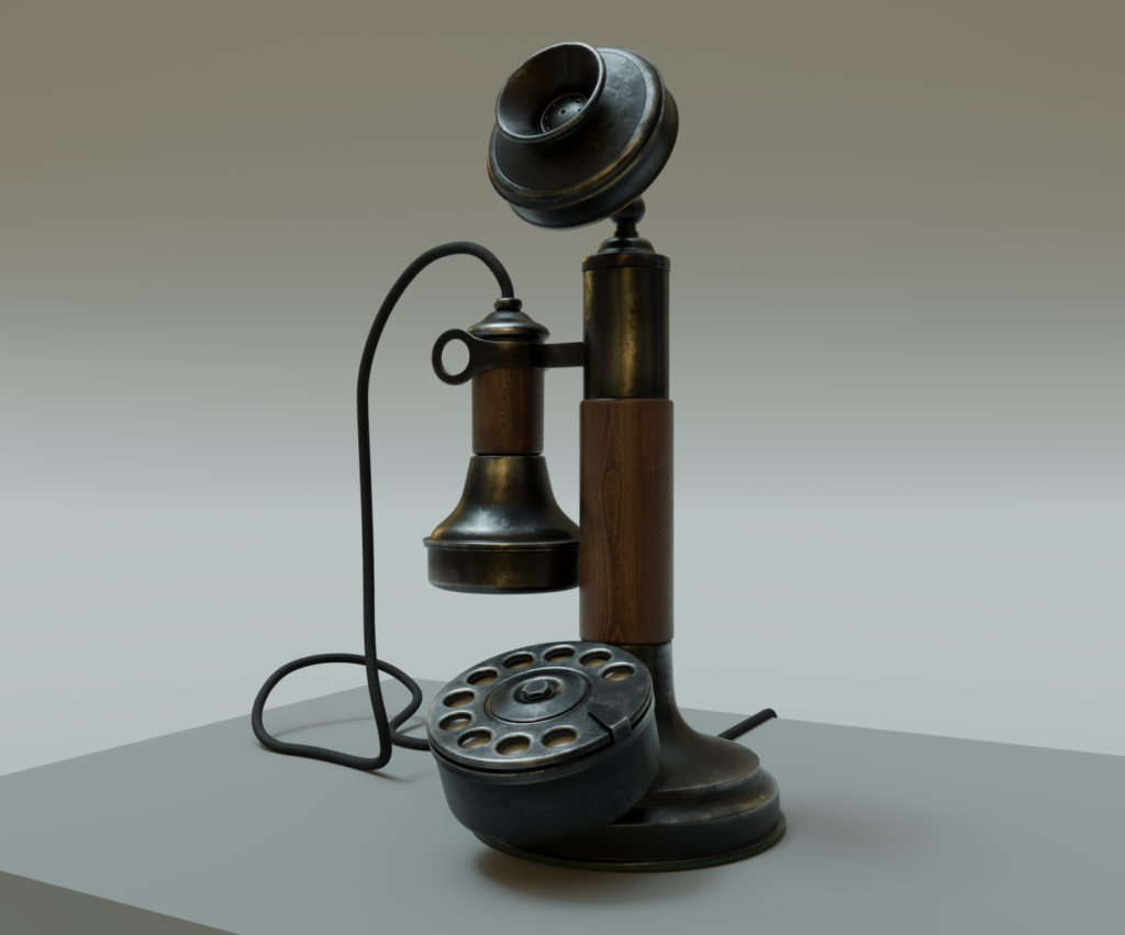 Candlestick Phone 1 – 3D Arches