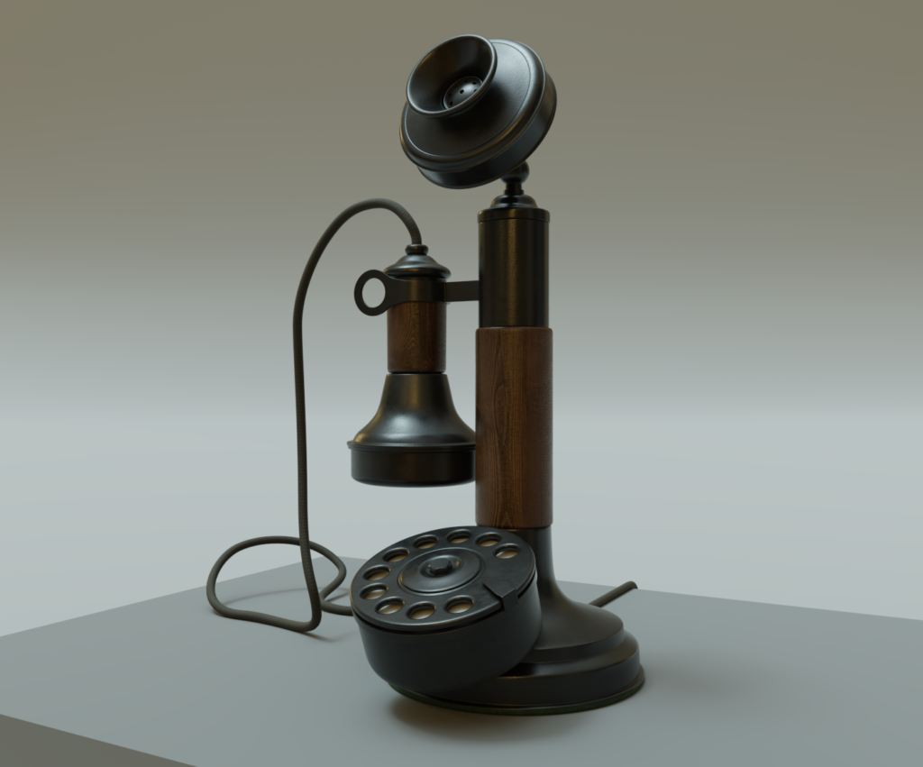Candlestick Phone 1 – 3D Arches