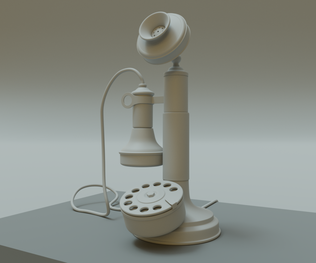 Candlestick Phone 1 – 3D Arches